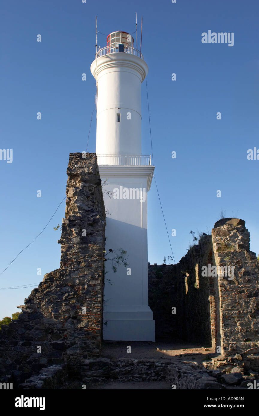 Lighthouse at Colonia del Sacramento, Uruguay Stock Photo - Alamy