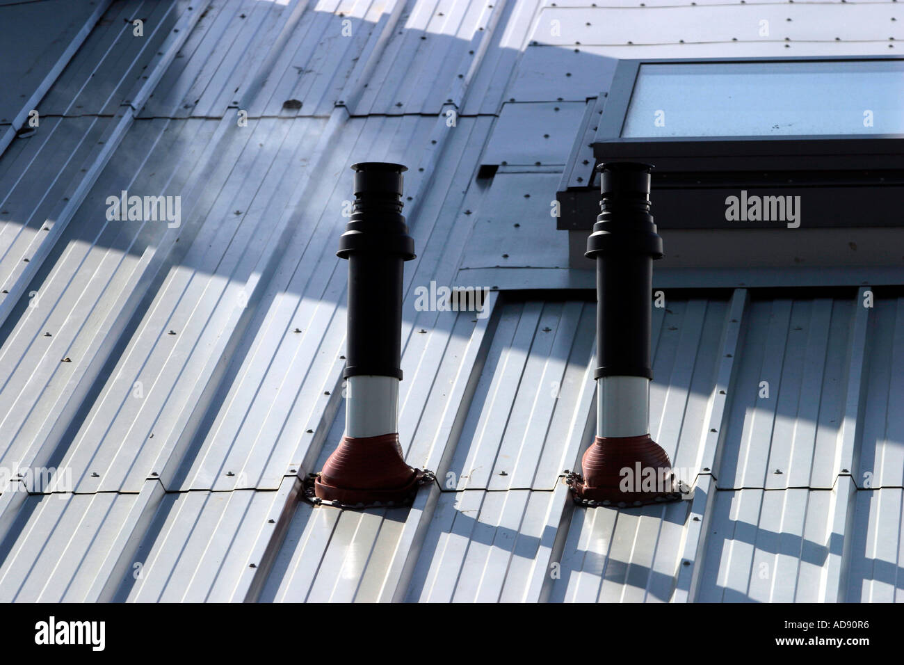The new Mapperley Plains School Chimneys Stock Photo - Alamy