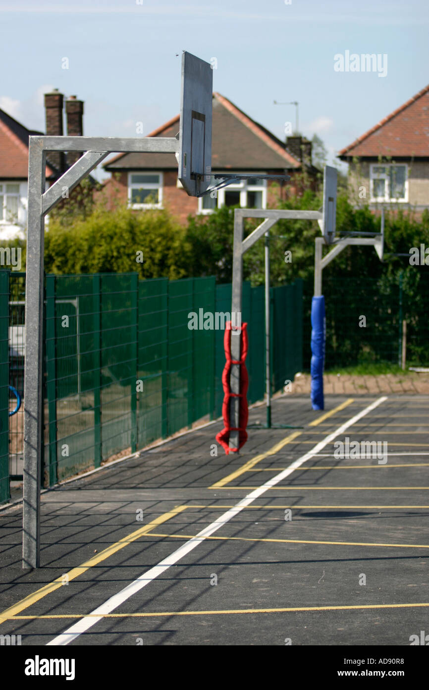 The new Mapperley Plains School Basketball courts Stock Photo - Alamy