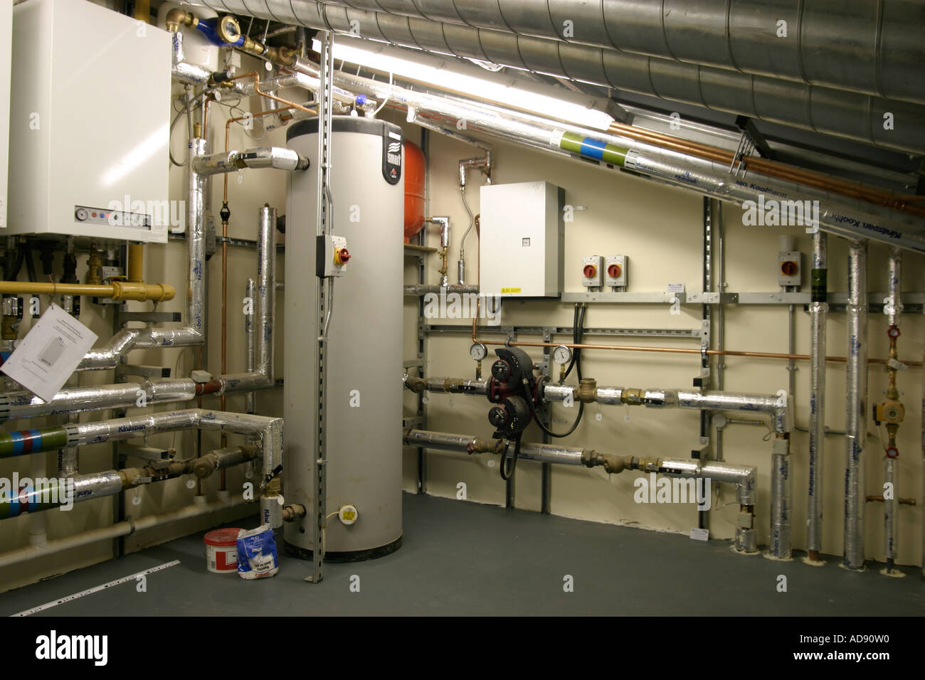 The new Mapperley Plains School the boiler room Stock Photo - Alamy
