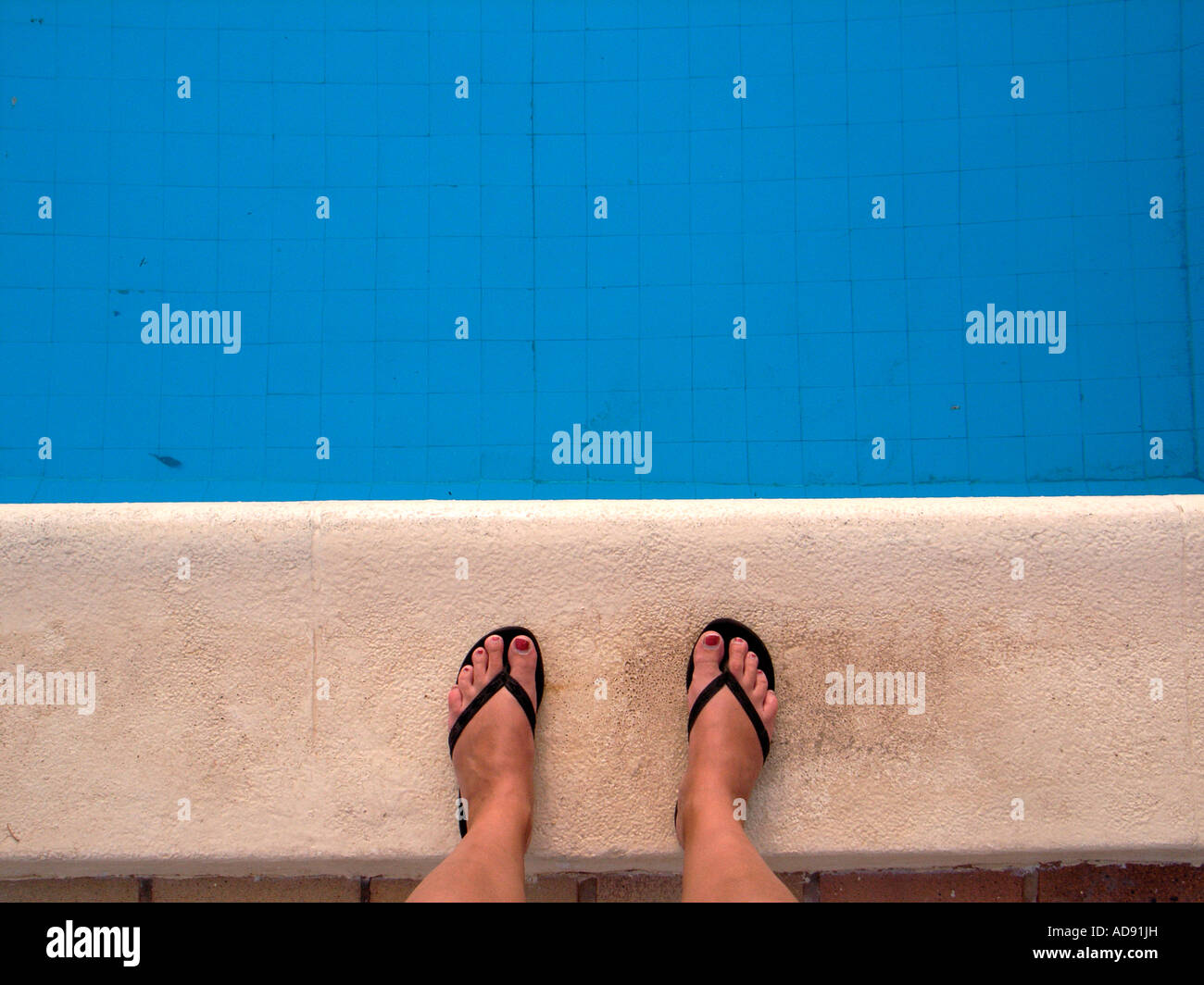 Feet pool splash hi-res stock photography and images - Alamy