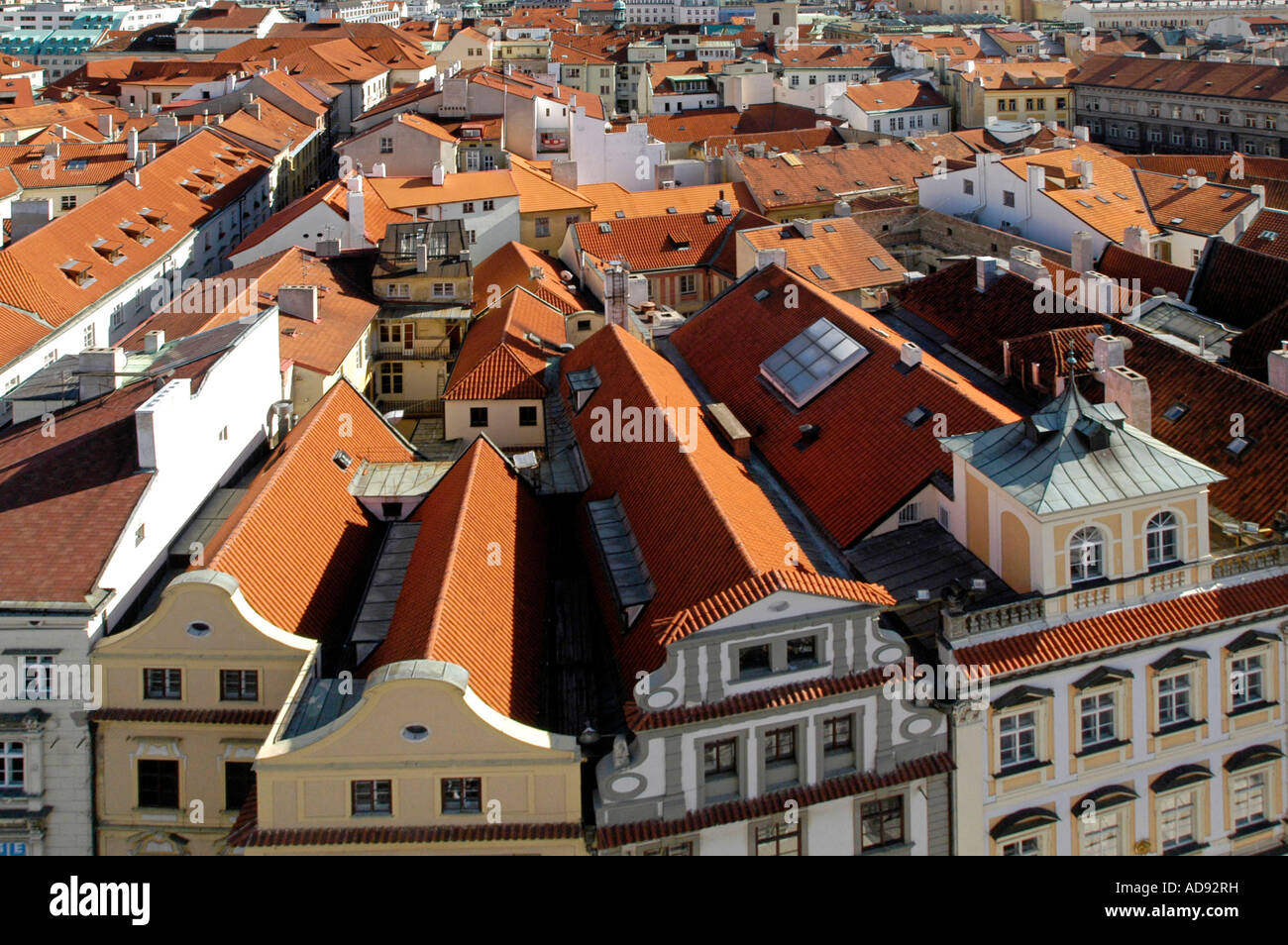 Prague rooftop view Czech Republic Stock Photo - Alamy