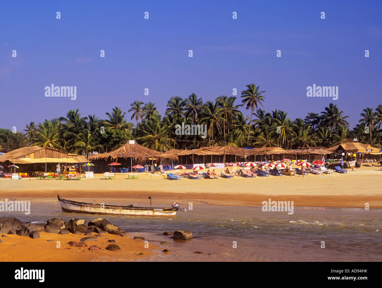 Baga Beach Bardez Goa India Stock Photo - Alamy