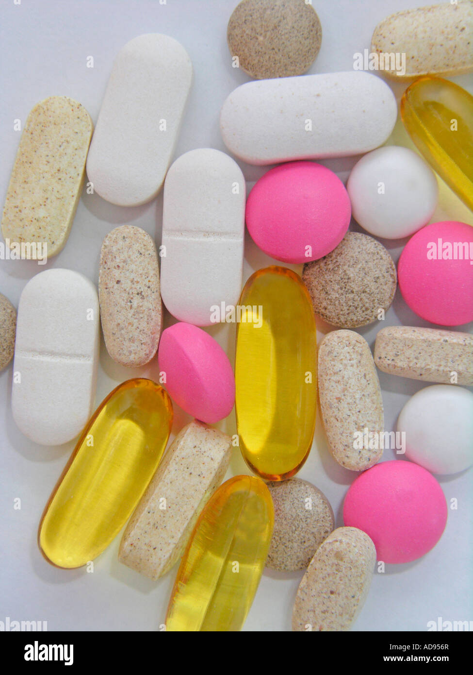 A photograph of a mixture of tablets Stock Photo - Alamy