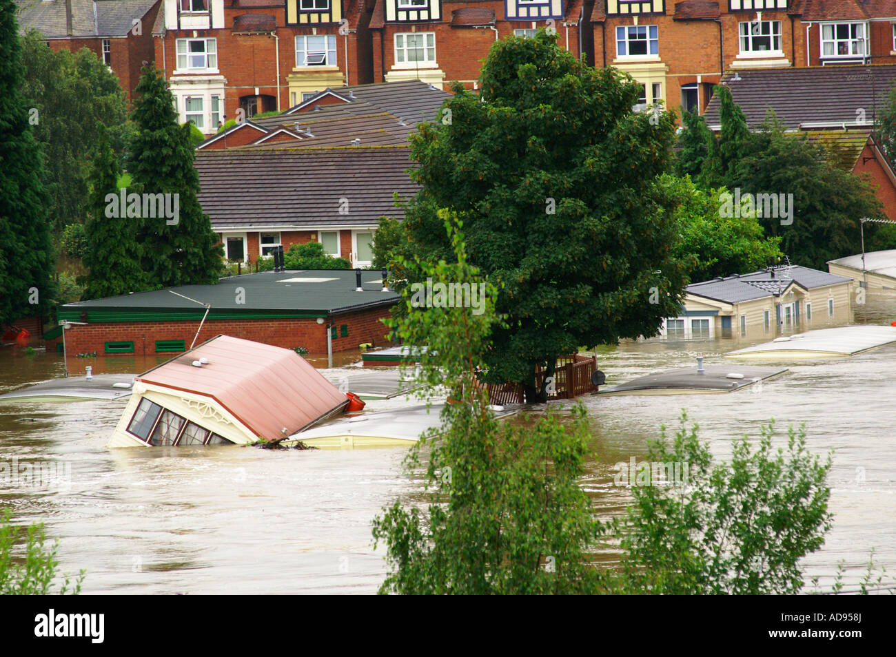 Flooded caravans hi-res stock photography and images - Alamy