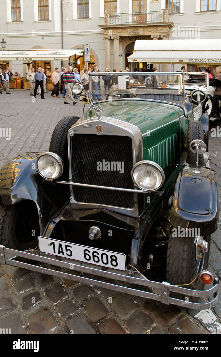 Old Town taxi, Prague, Czech Republic Stock Photo - Alamy