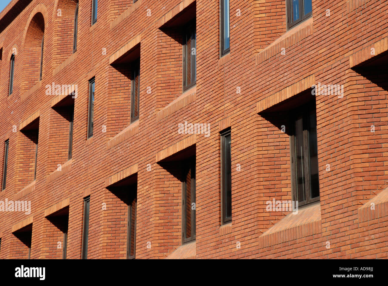 Modern Red Brick Building