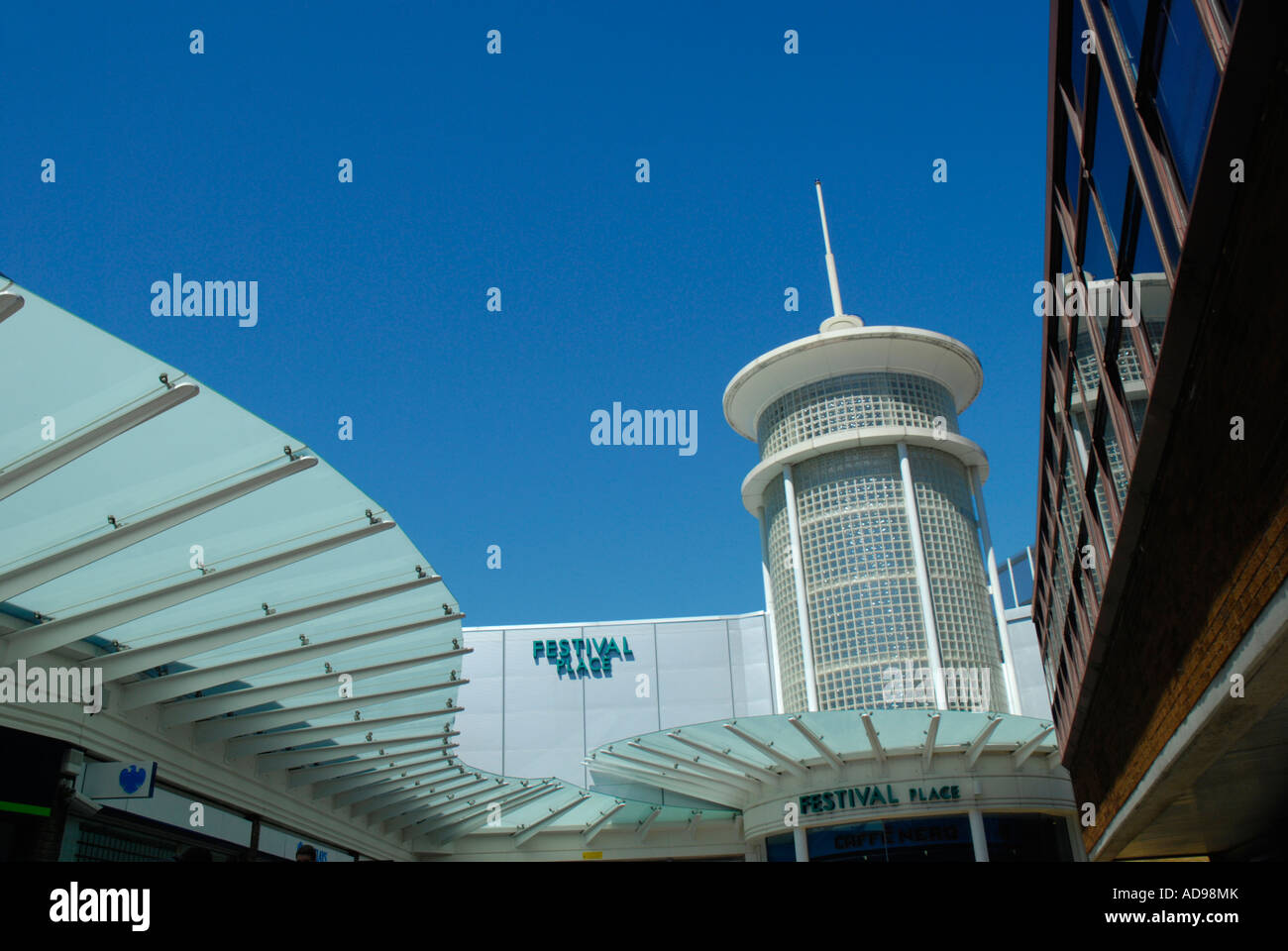 Exterior of Festival Place shopping centre viewed from Wote Street ...