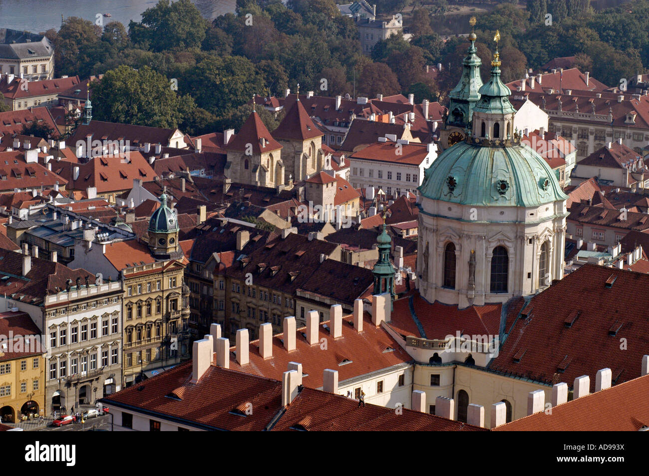 Prague rooftop view Czech Republic Stock Photo - Alamy