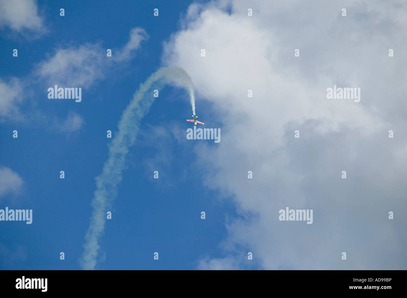 colourful acrobatic aeroplane in the sky Stock Photo - Alamy