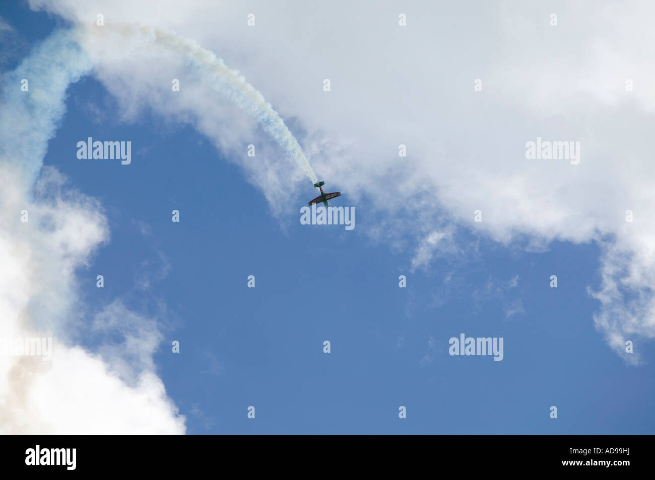 colourful acrobatic aeroplane in the sky Stock Photo - Alamy