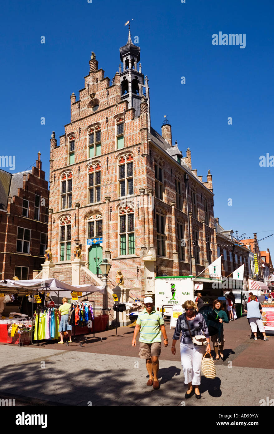 Culemborg Rathaus and market, Netherlands, Europe Stock Photo - Alamy