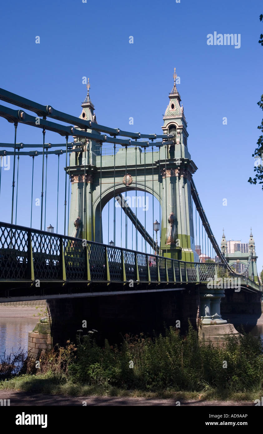 Hammersmith Bridge London England Stock Photo - Alamy