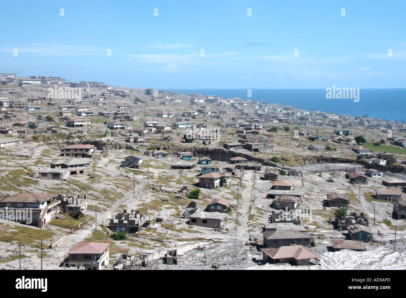 The town of Plymouth, Montserrat, destroyed by a volcano Stock Photo: 7626988 - Alamy