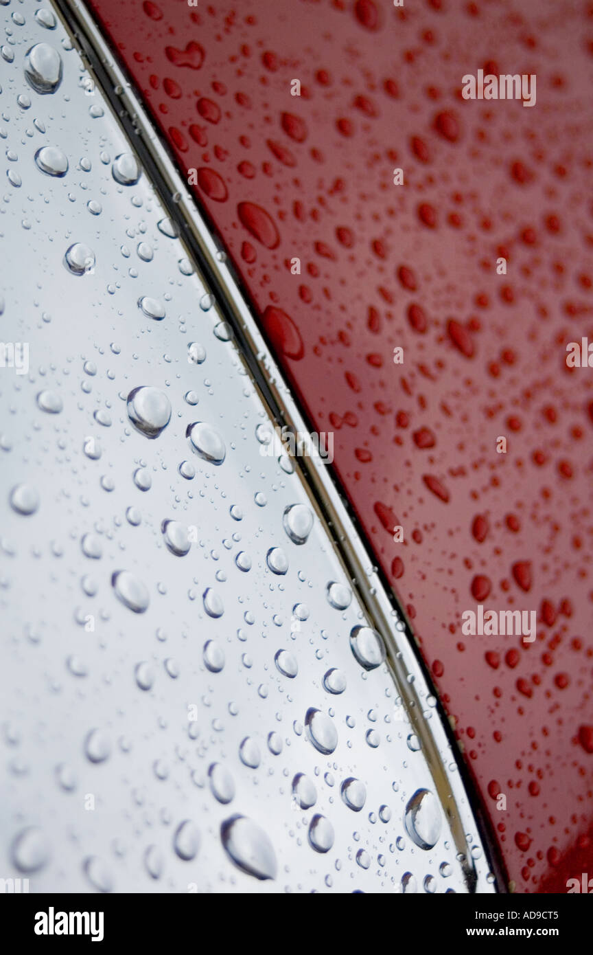 Water drops on car hood hi-res stock photography and images - Alamy