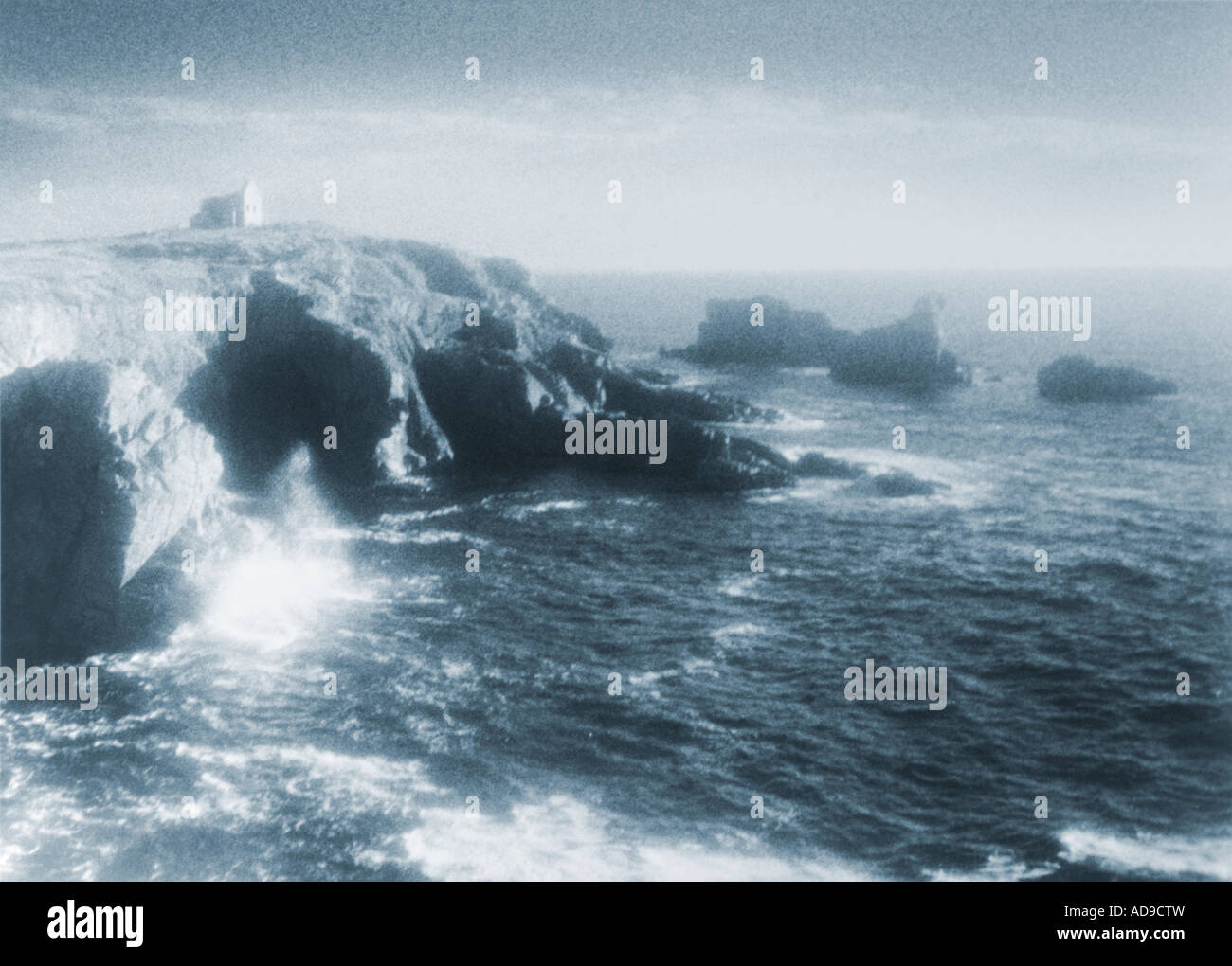 steep coast in Brittany Stock Photo - Alamy
