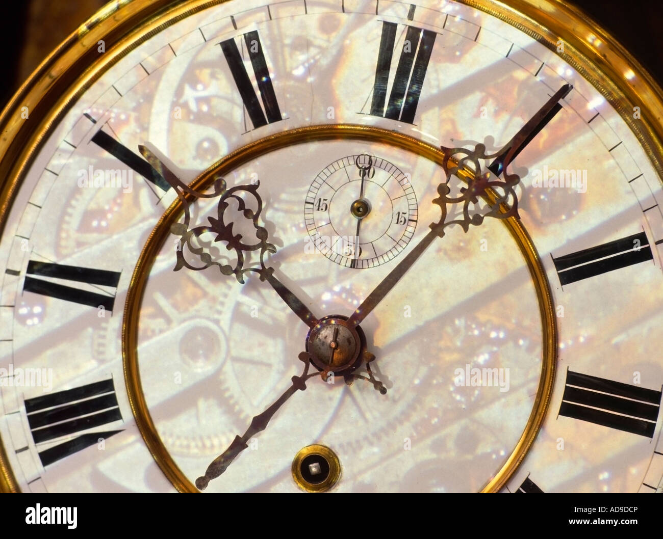 meassuring time with an old clock stills Stock Photo - Alamy