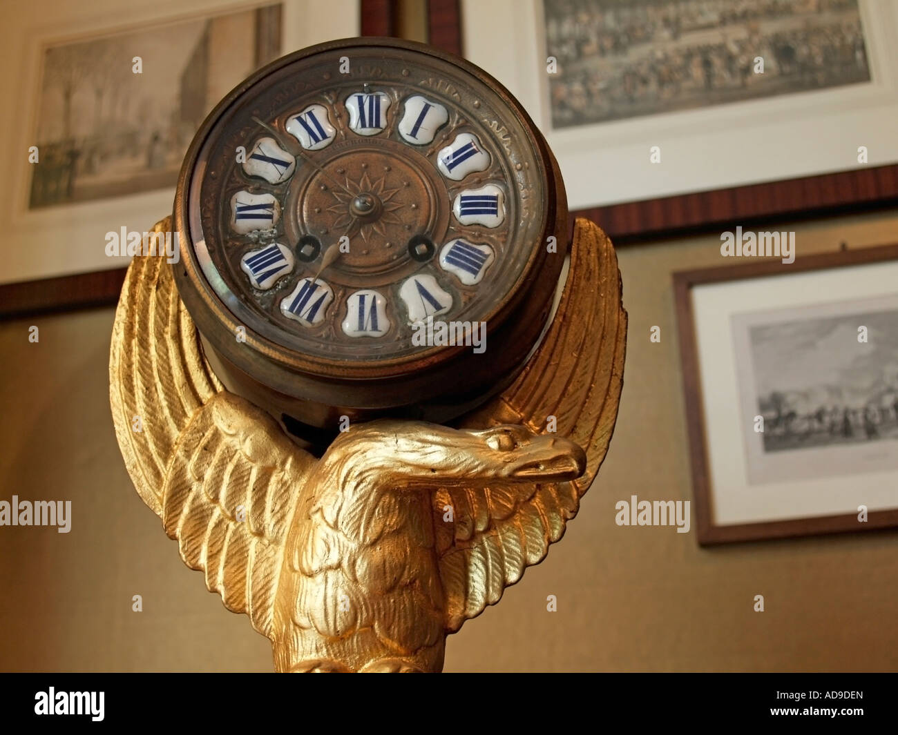 measuring time with an old clock stills Stock Photo - Alamy