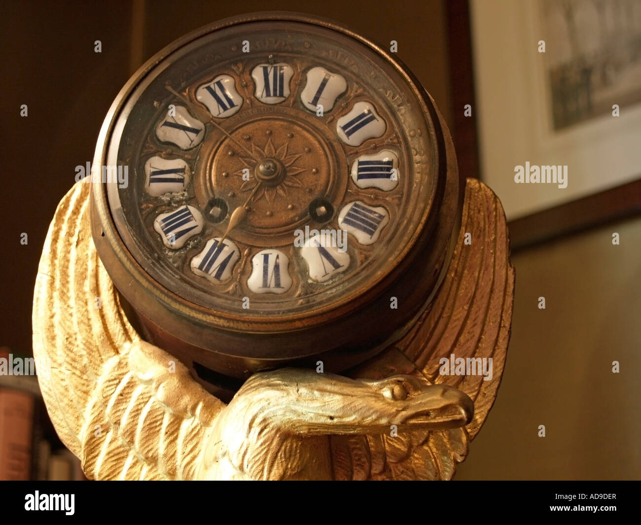 measuring time with an old clock stills Stock Photo - Alamy