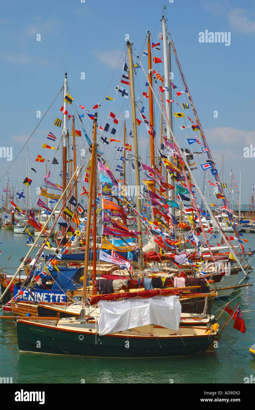 Yarmouth Old Gaffers, Yarmouth, Isle of Wight, England, UK, GB Stock ...