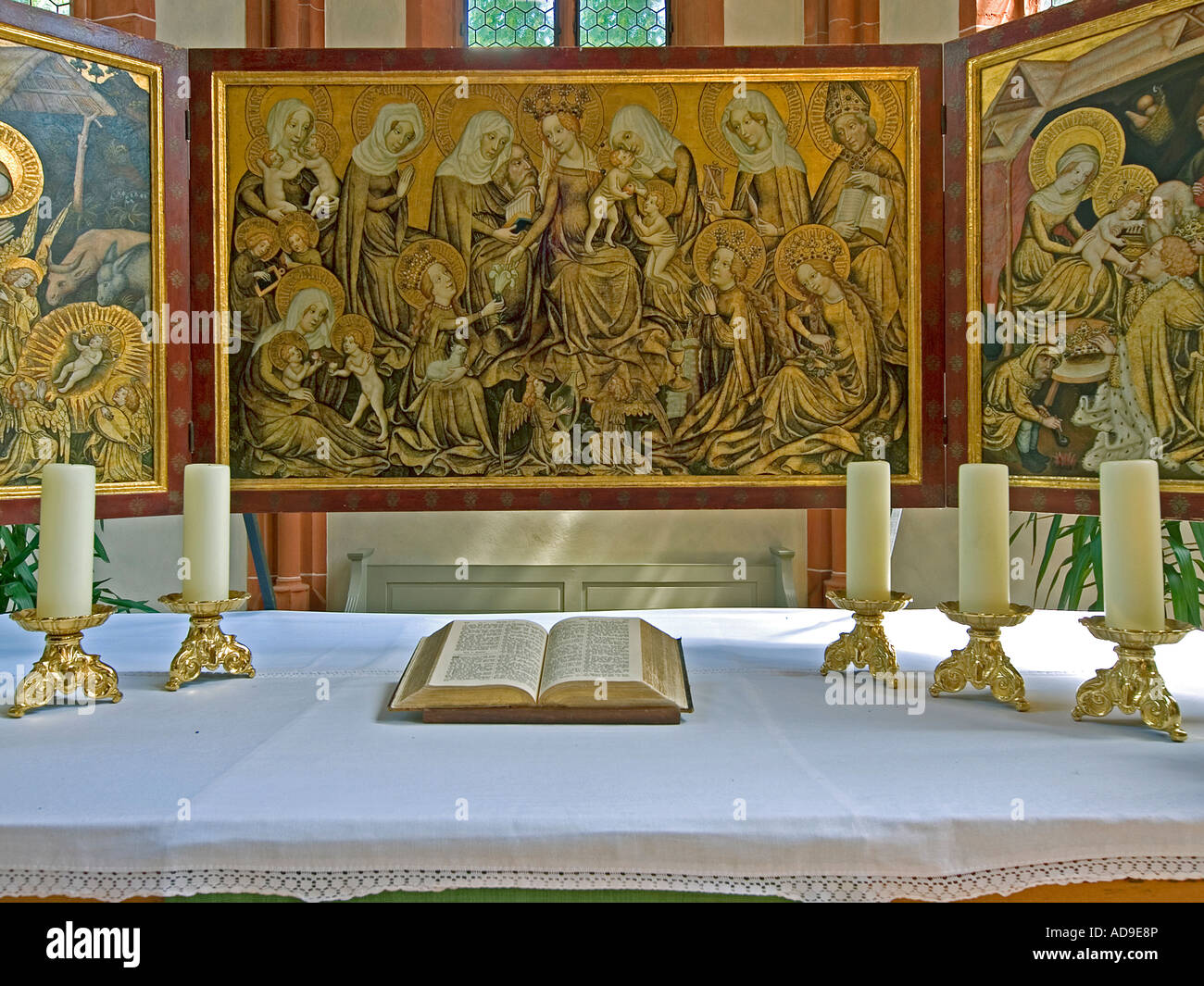 altar in church in Ortenberg Hesse Germany Stock Photo - Alamy