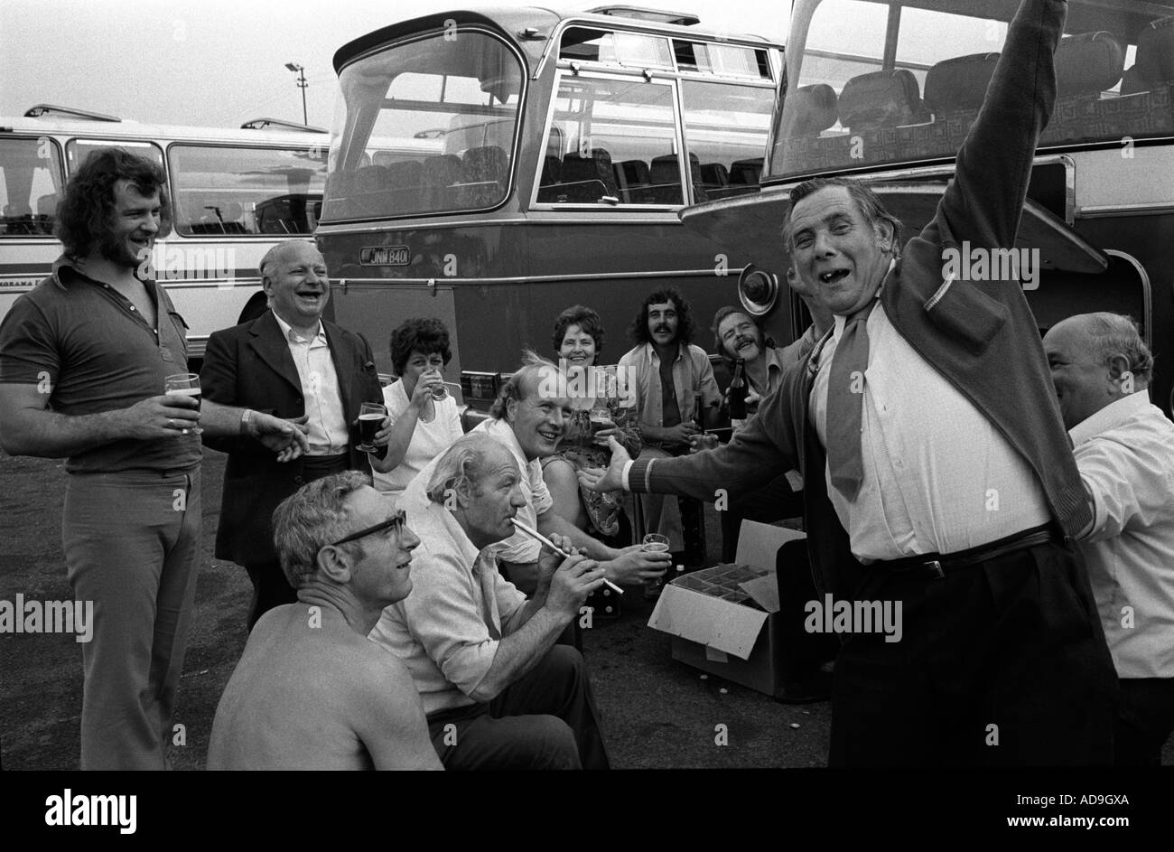 Britain coach trip 1970s hi-res stock photography and images - Alamy