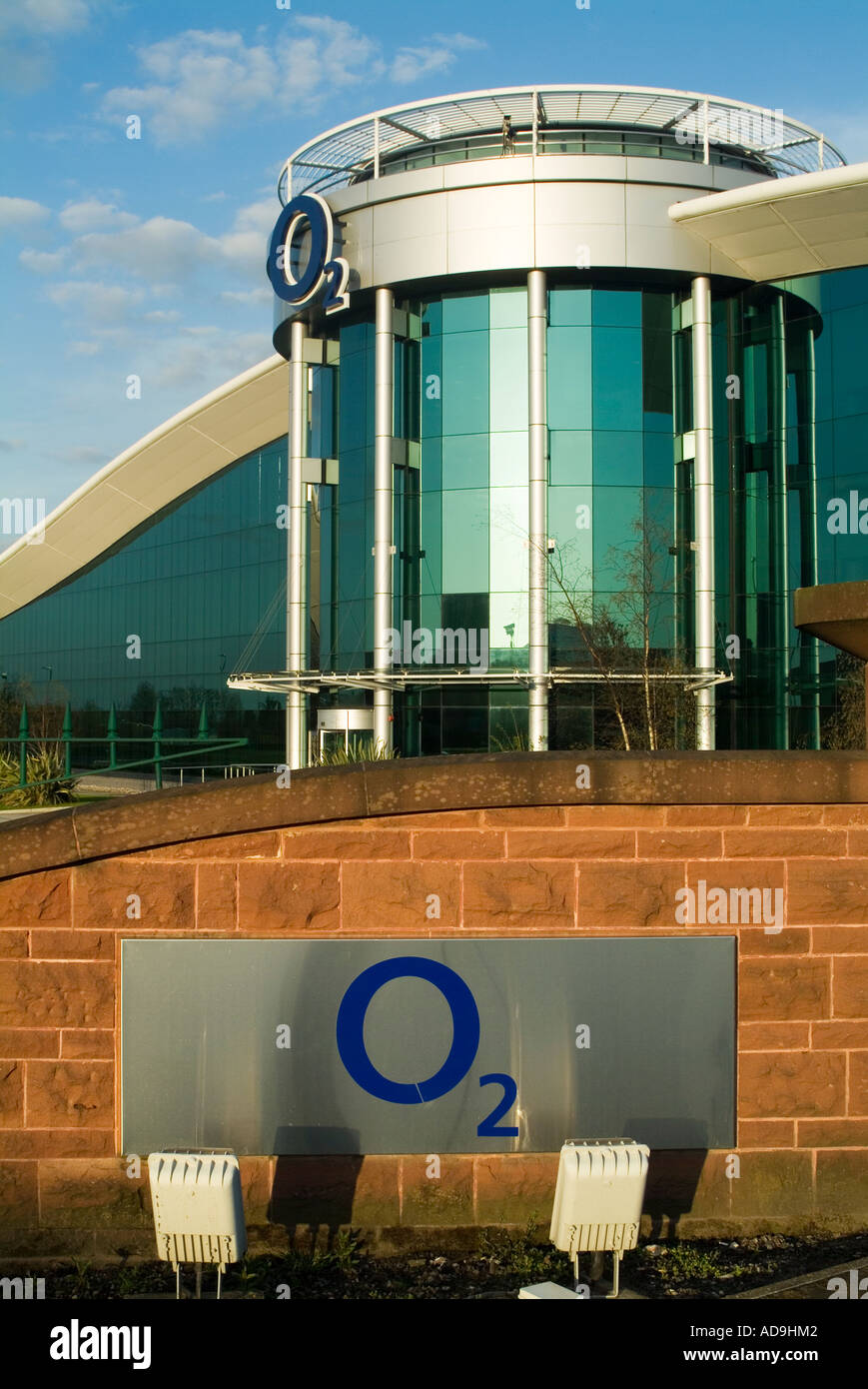 O2 comminication company premises near Warrington, Cheshire, UK Stock ...
