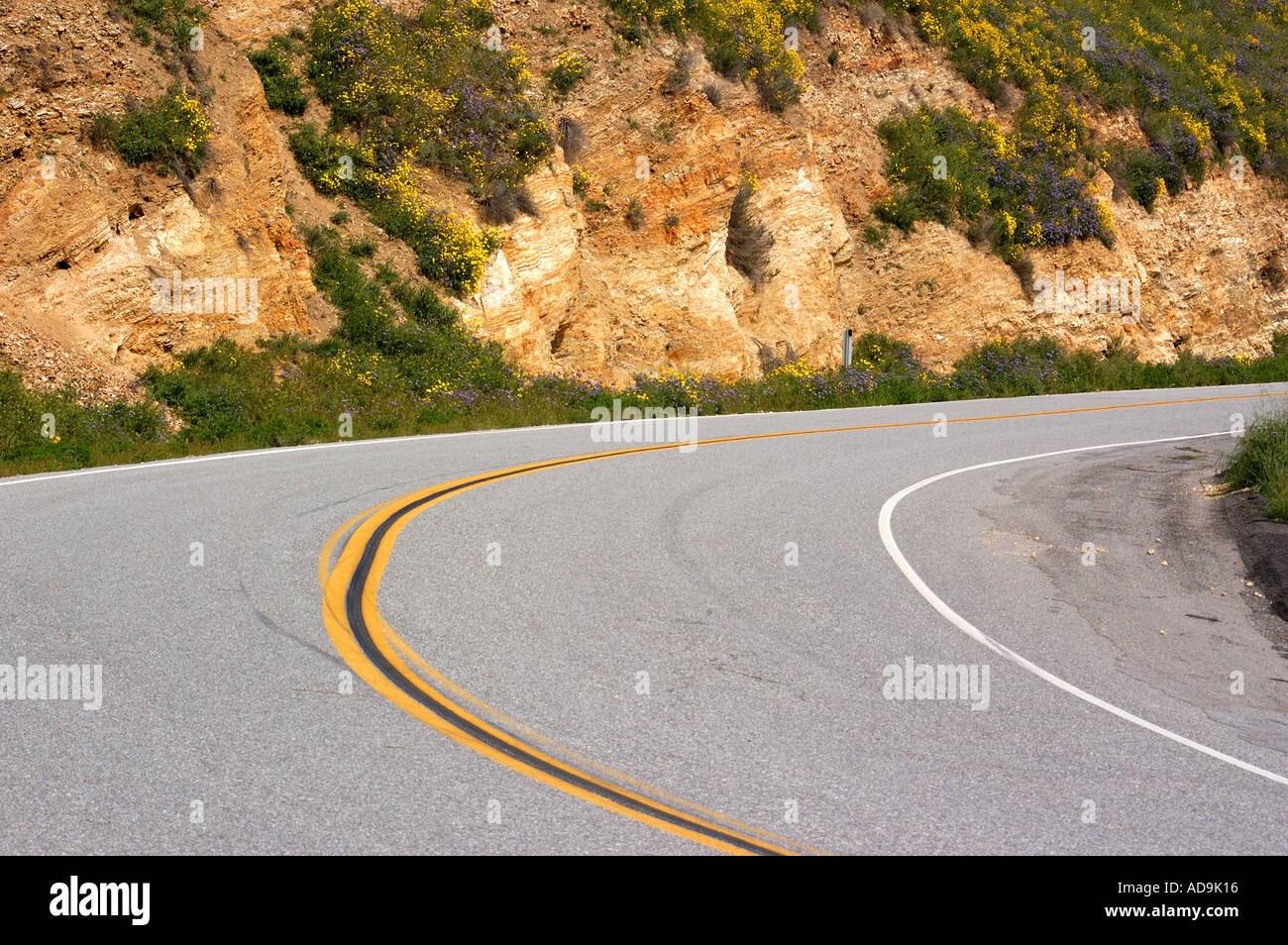 Empty California Highway Stock Photo - Alamy