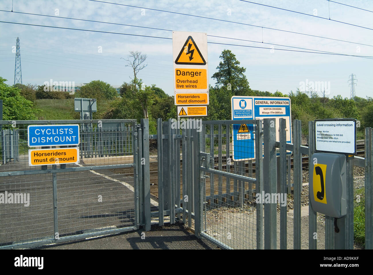 Unmanned railway level crossing gates hi-res stock photography and ...