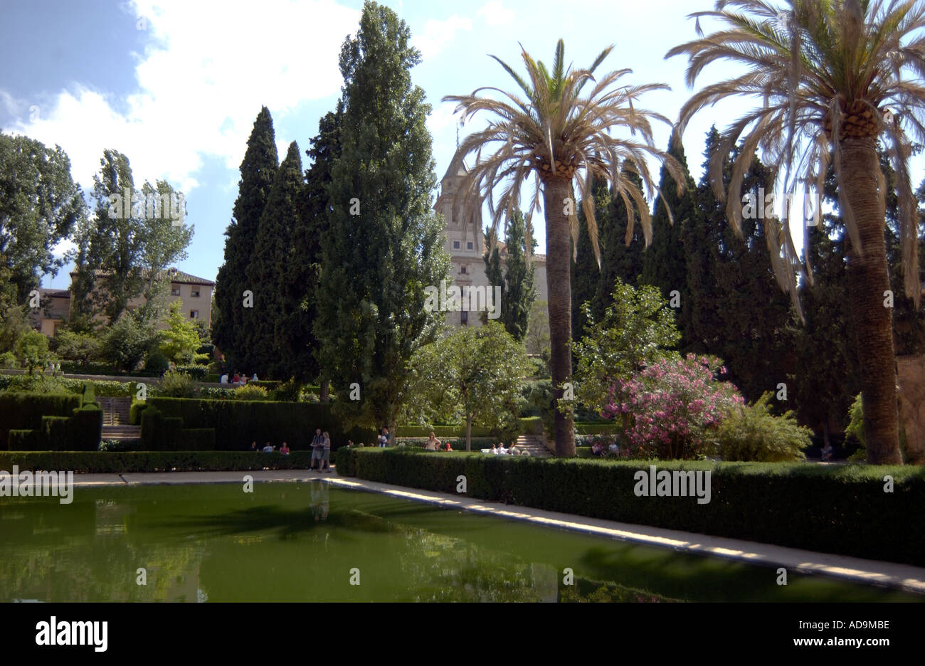 Palacio del Partal La Alhambra Granada,Andalusia, Southern Spain Stock ...