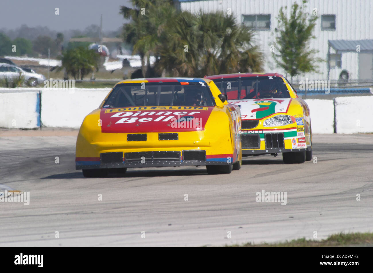 Historic nascar stock cars at Sebring International Raceway in Sebring ...
