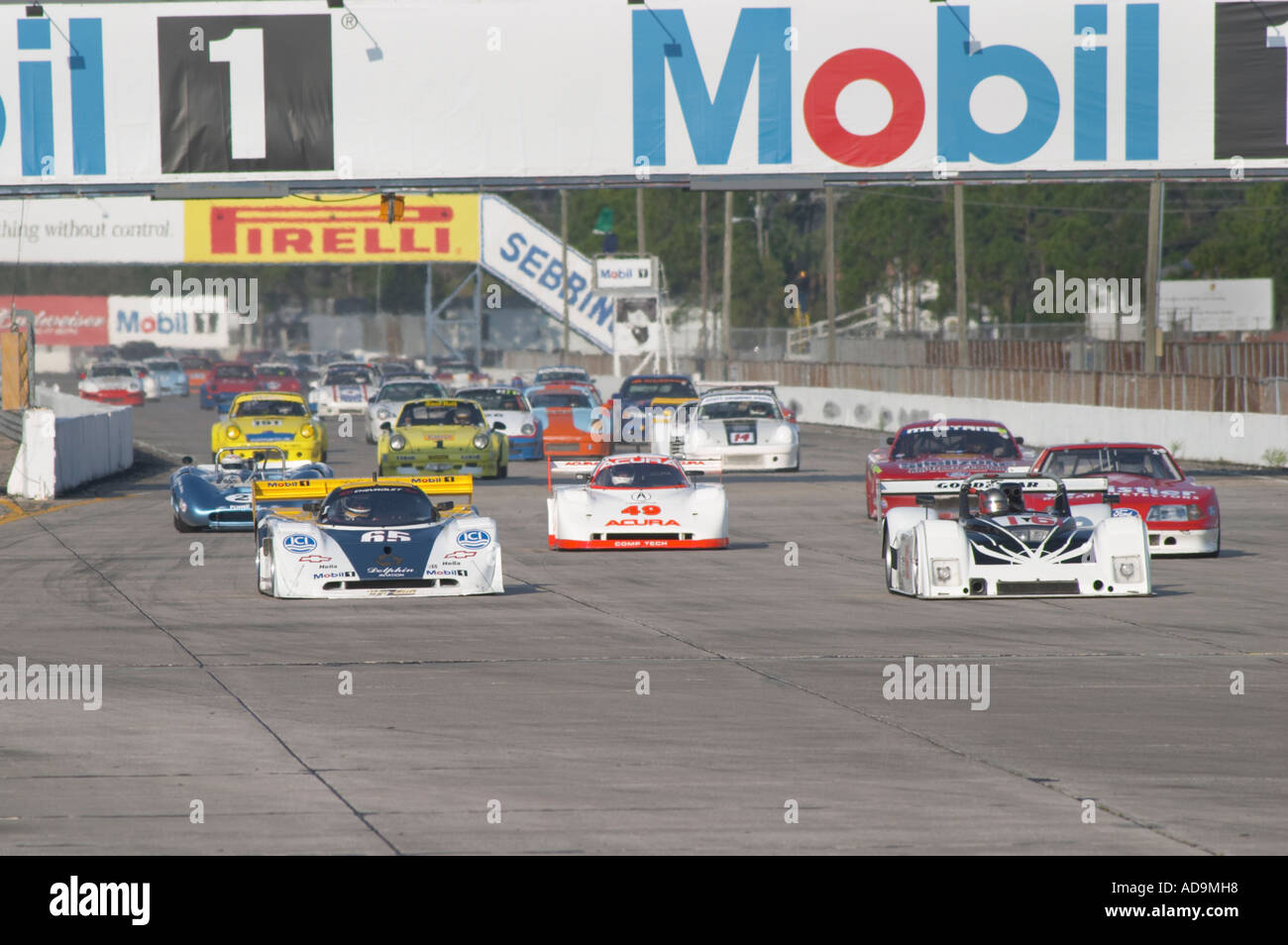 Historic sports cars at Sebring International Raceway in Sebring ...