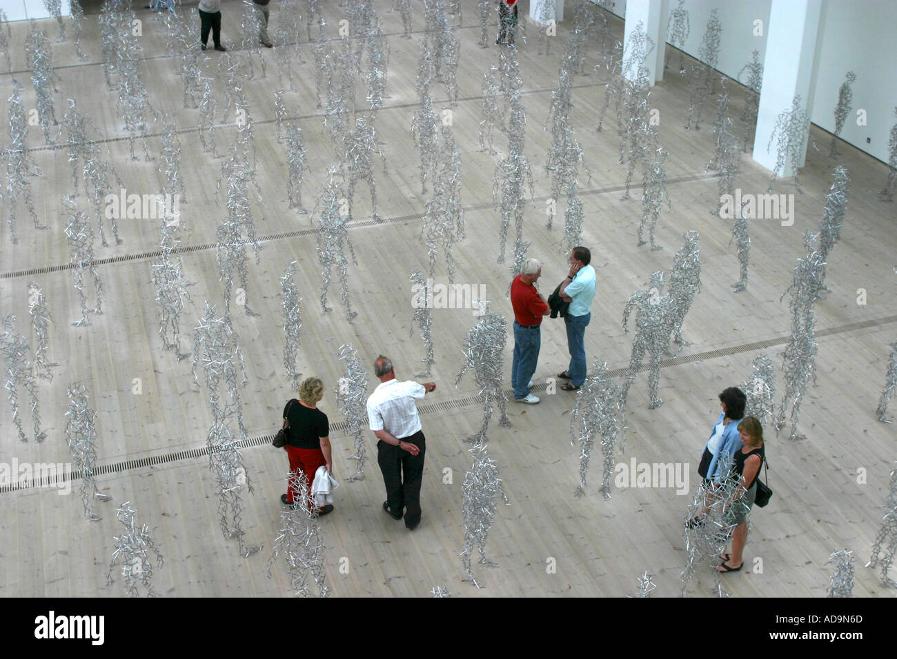 Interior of Baltic Flour Mill Gateshead art centre showing Antony ...