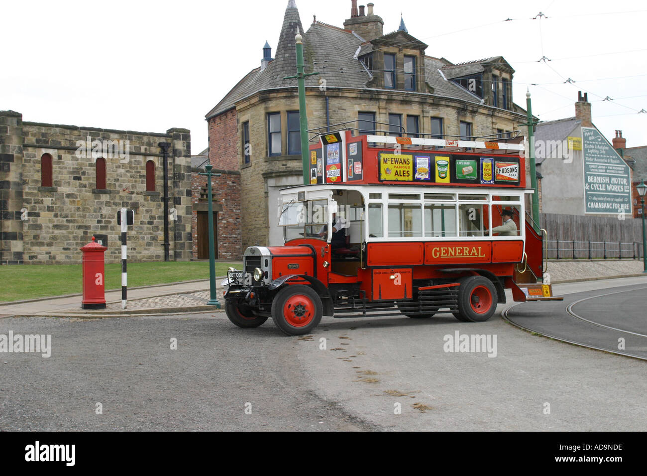 Vintage bus Beamish North of England open air museum Great Britain UK ...