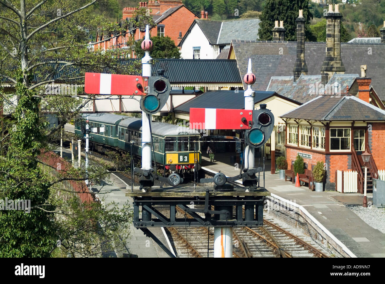Llangollen station signal box hi-res stock photography and images - Alamy