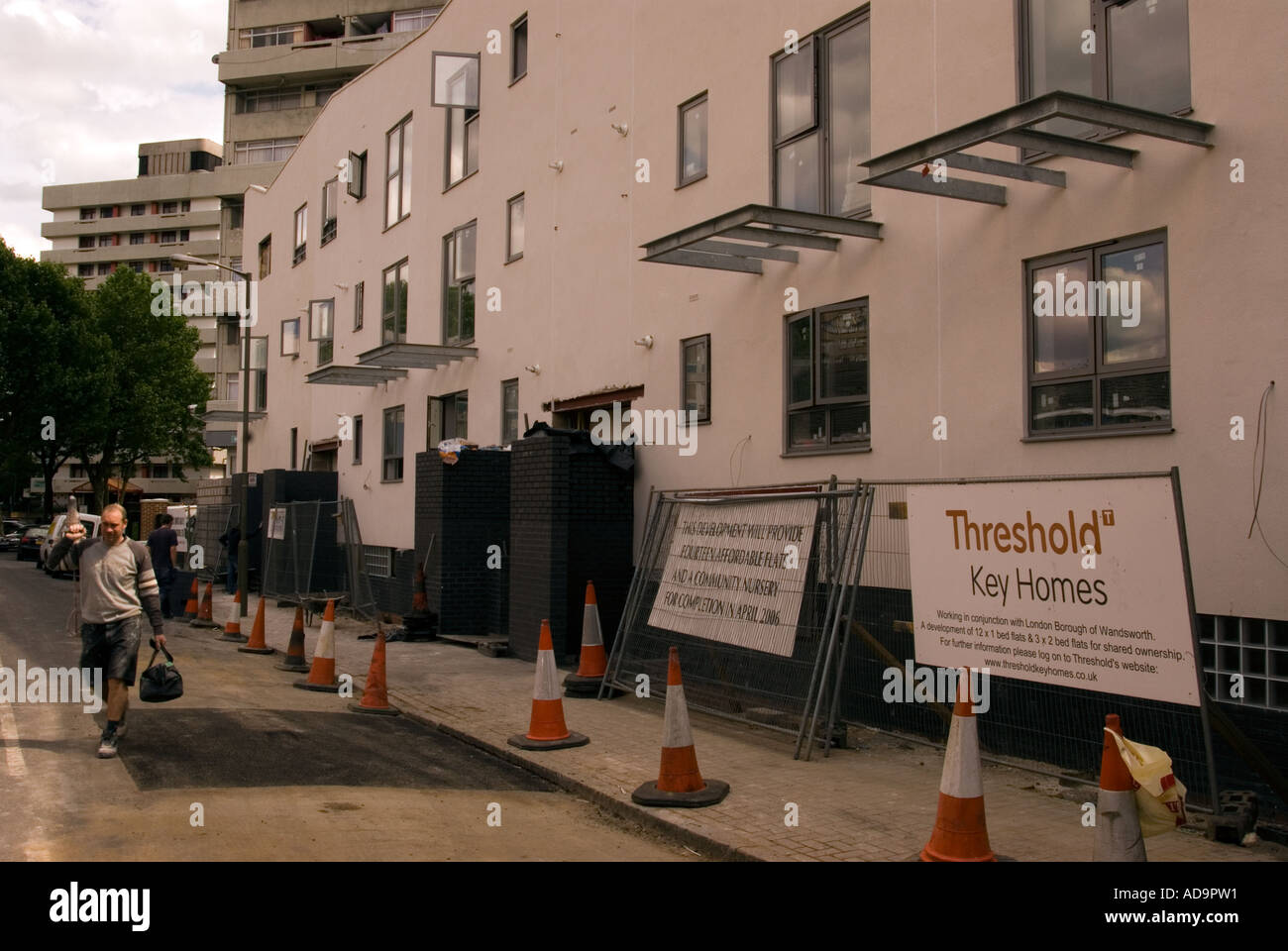 New housing development under constrruction by housing association ...