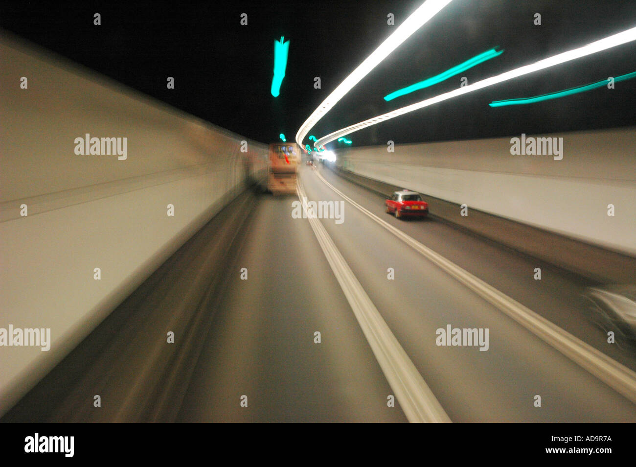 Hong Kong Highway Tunnel Stock Photo - Alamy