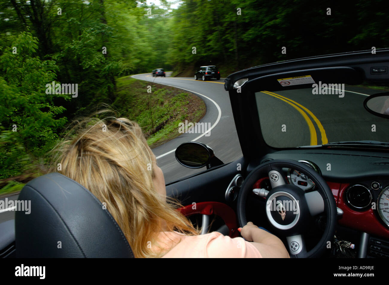 Driving country lane blur interior hi-res stock photography and images ...