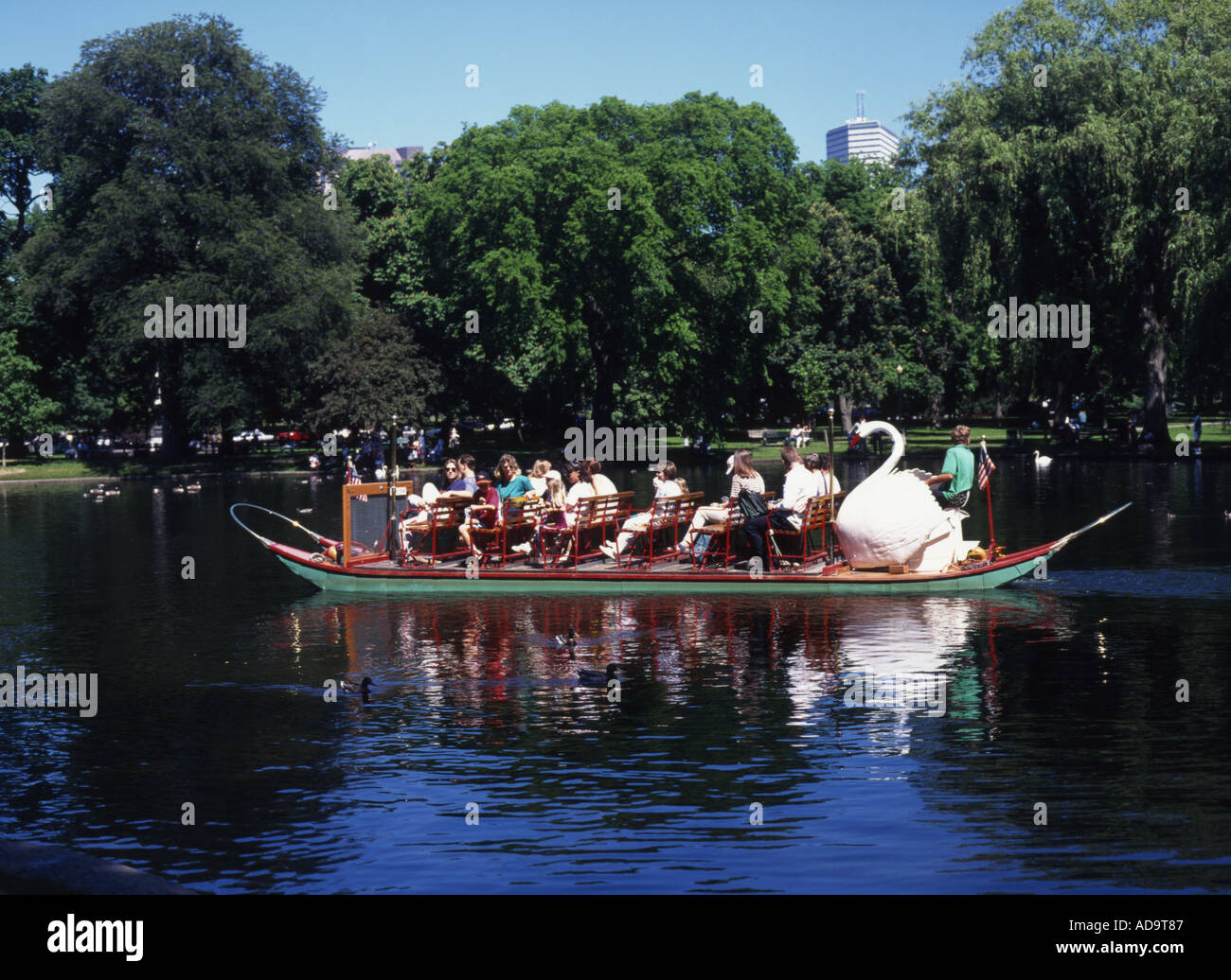 Boston Public Garden Lake Boston Massachusetts USA Stock Photo - Alamy