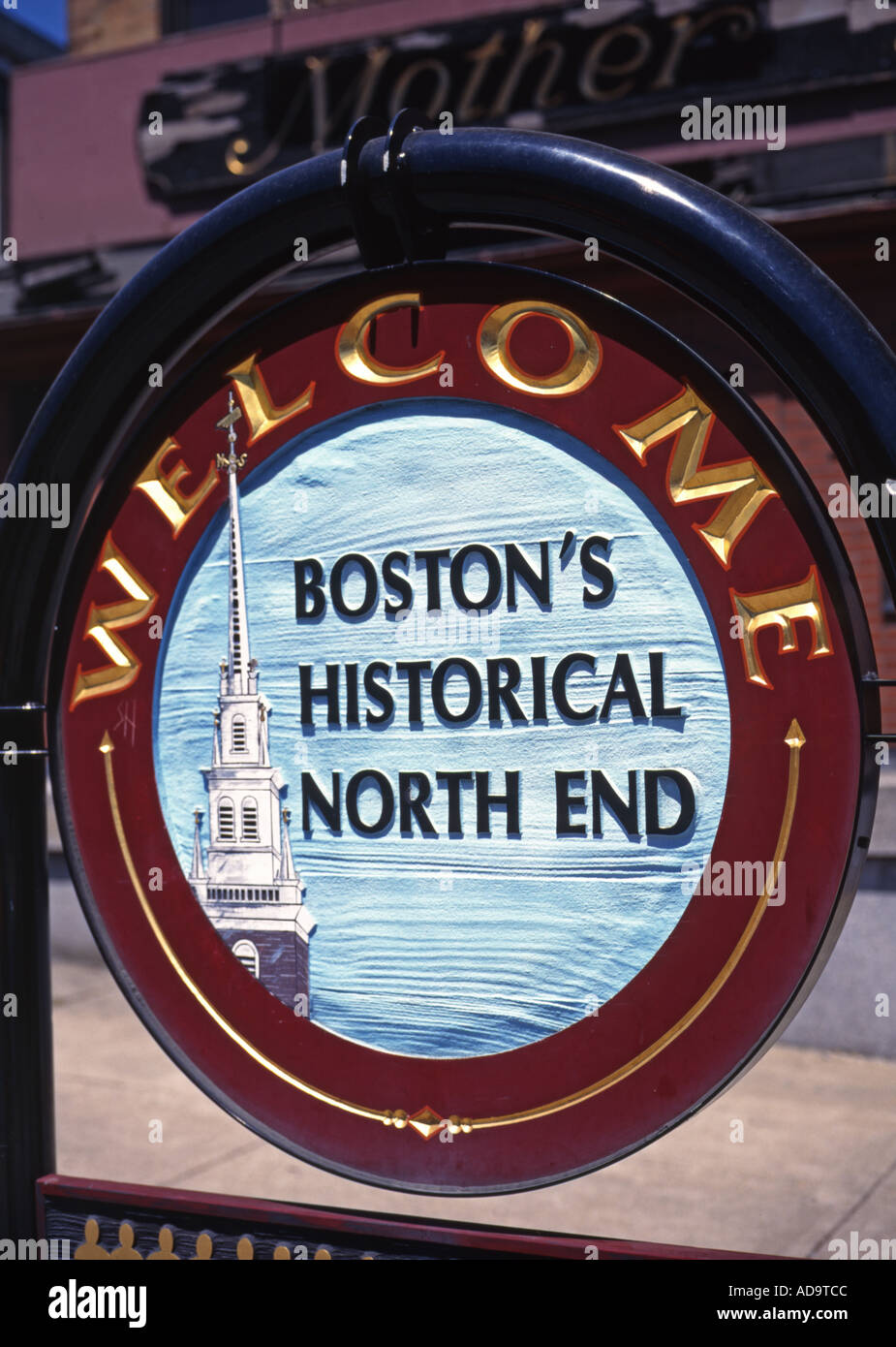 North End Sign Boston Massachusetts USA Stock Photo - Alamy