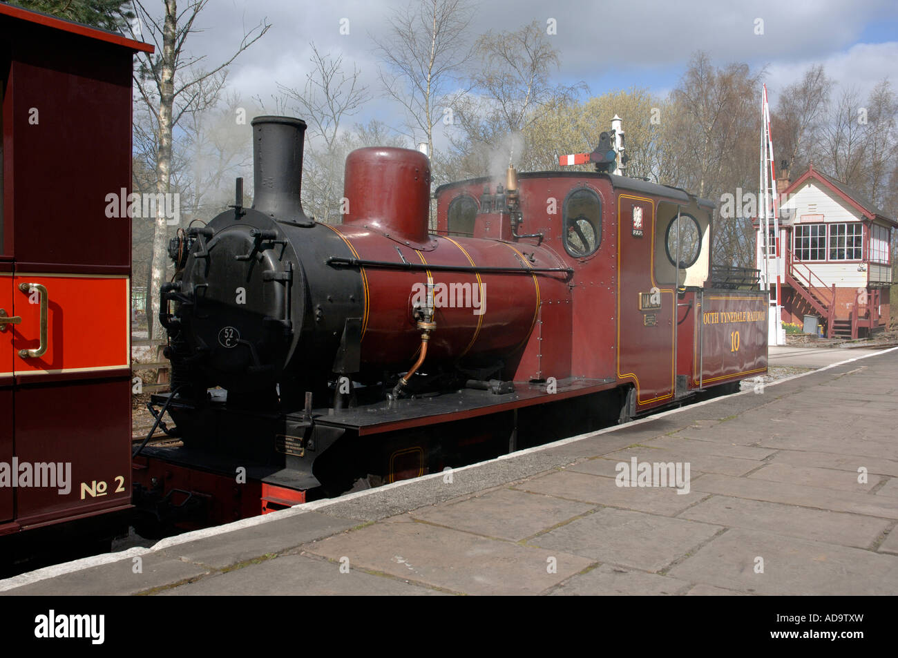 steam locomotive no 10 naklo alston station south tynedale railway ...