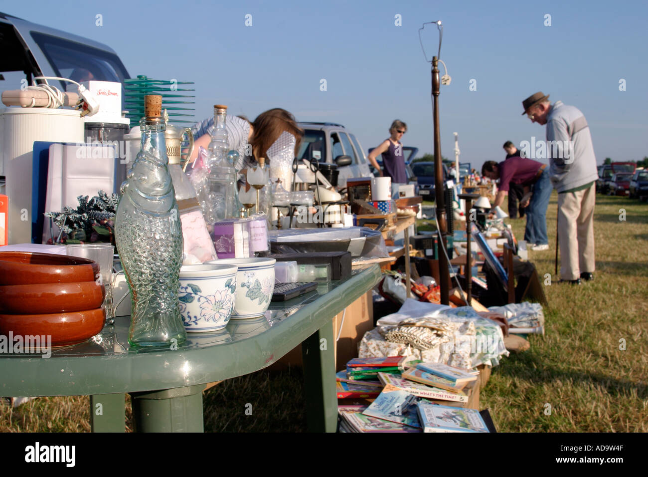 Car Boot Sale UK Stock Photo - Alamy