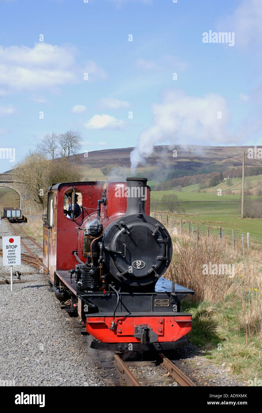 steam locomotive no 10 naklo kirkhaugh station south tynedale cumbria ...