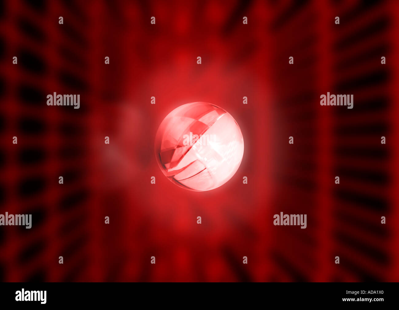 Glowing red sphere Stock Photo - Alamy