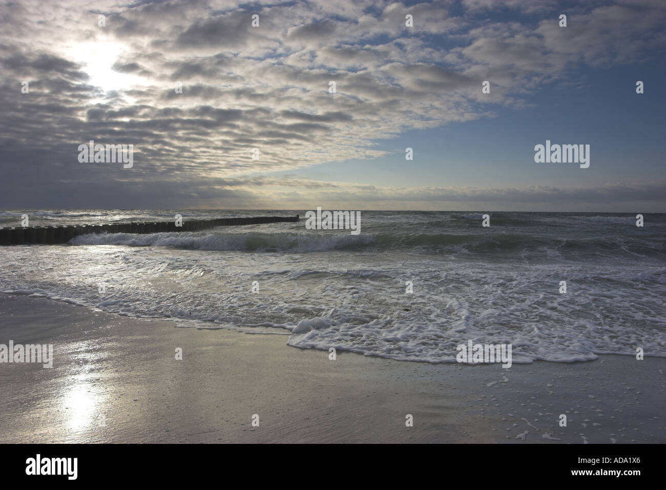surge on sandy beach, Germany Stock Photo - Alamy