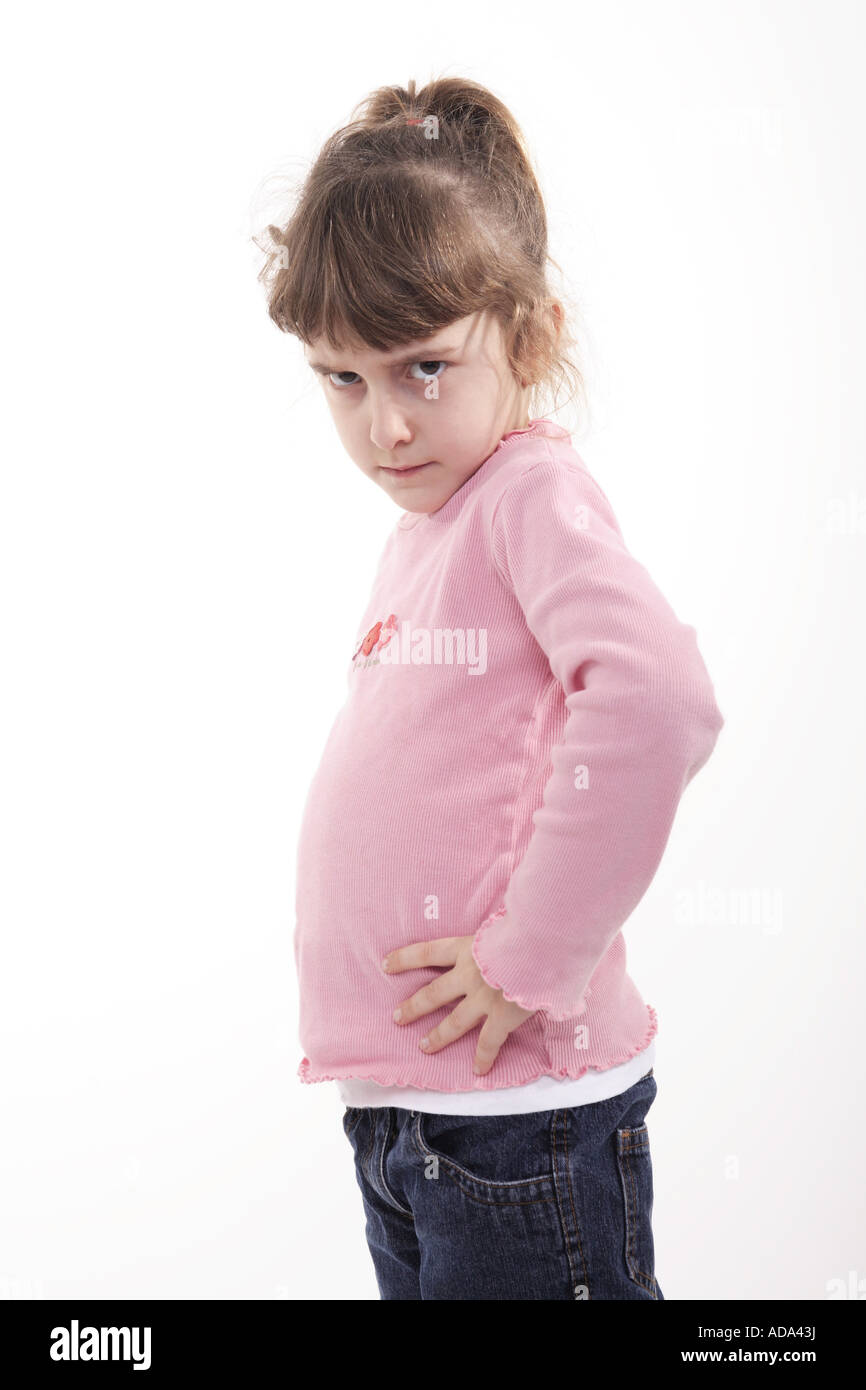 girl looking ferocious Stock Photo - Alamy