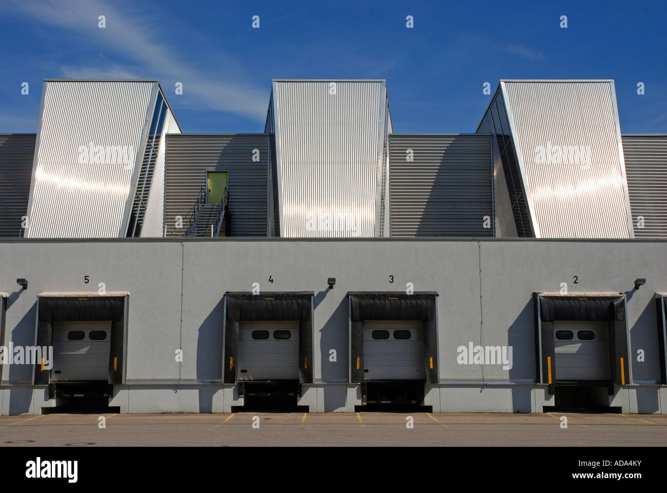 modern warehouse, Germany, Baden-Wuerttemberg, Ulm Stock Photo - Alamy