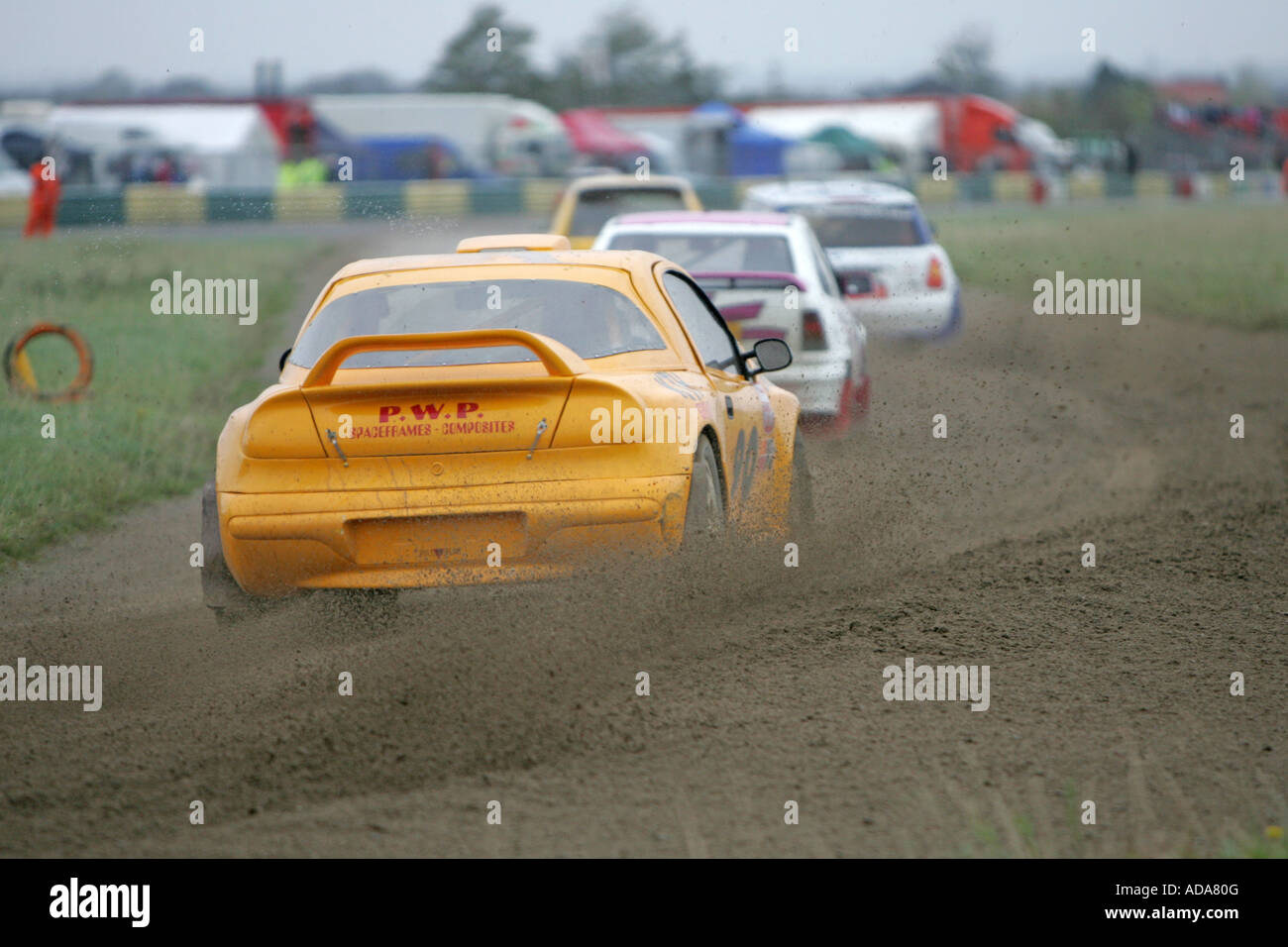 Rear shot of a Croft Rallycross meeting Stock Photo - Alamy