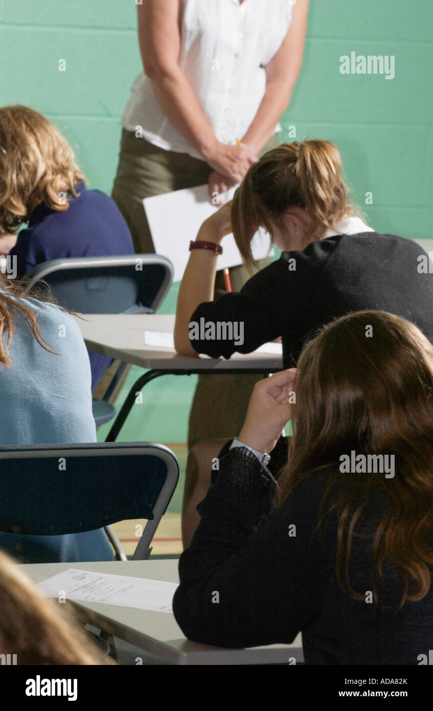 Students giving examination Stock Photo - Alamy
