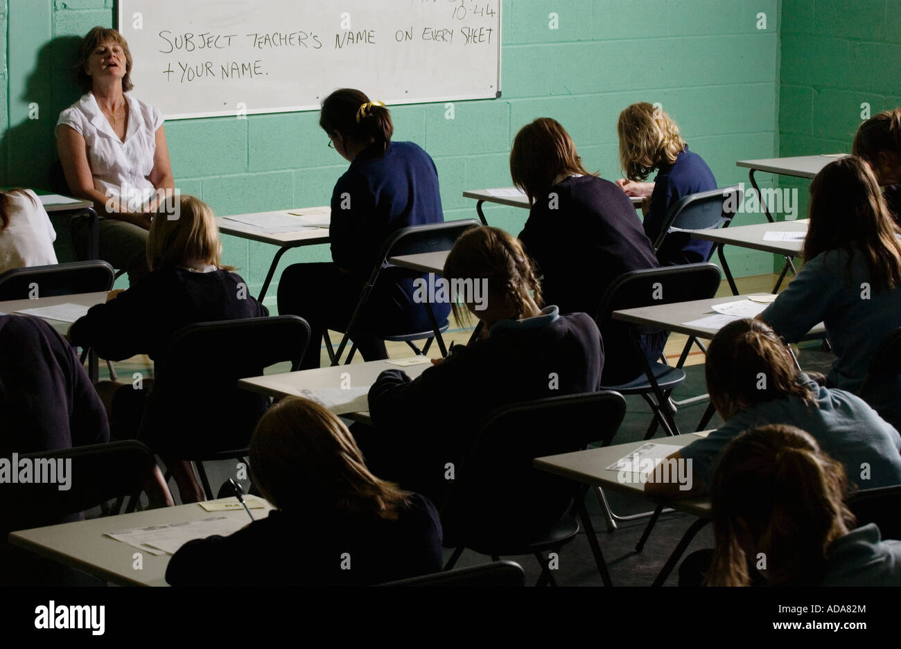 Students giving examination Stock Photo - Alamy